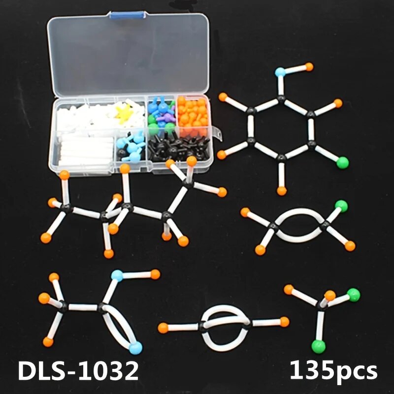 Набор молекулярных моделей органической химии DLS-1032 9 мм 135 шт.