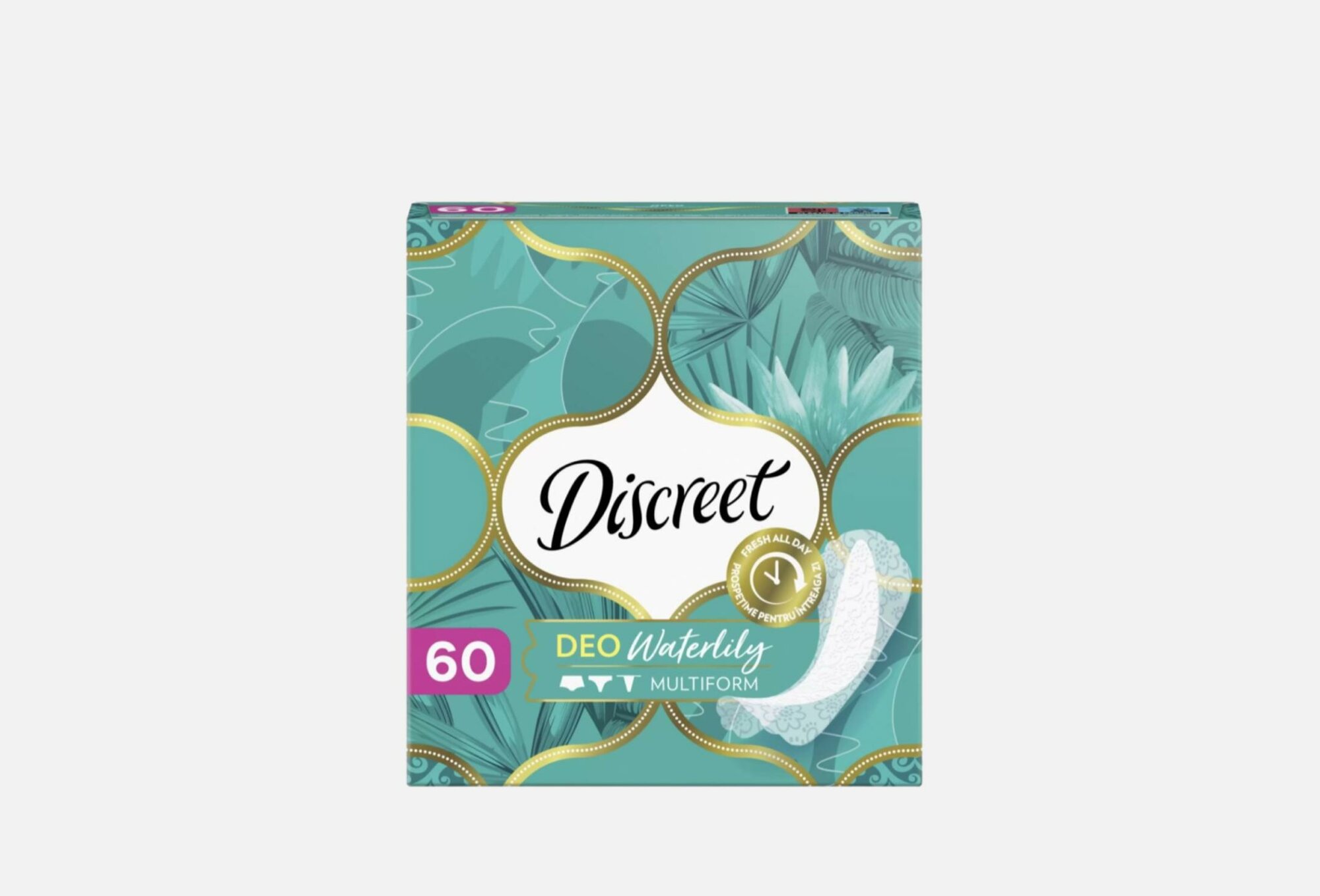 Прокладки ежедневные 60шт. DISCREET Deo WaterLily Trio