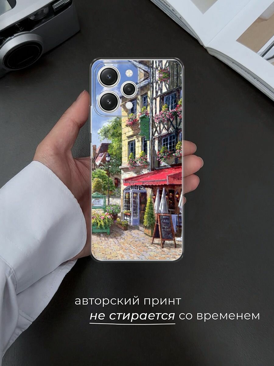 Чехол на Xiaomi Redmi 12 5G / Сяоми Редми 12 5G с принтом "Старая улица" — фото 1