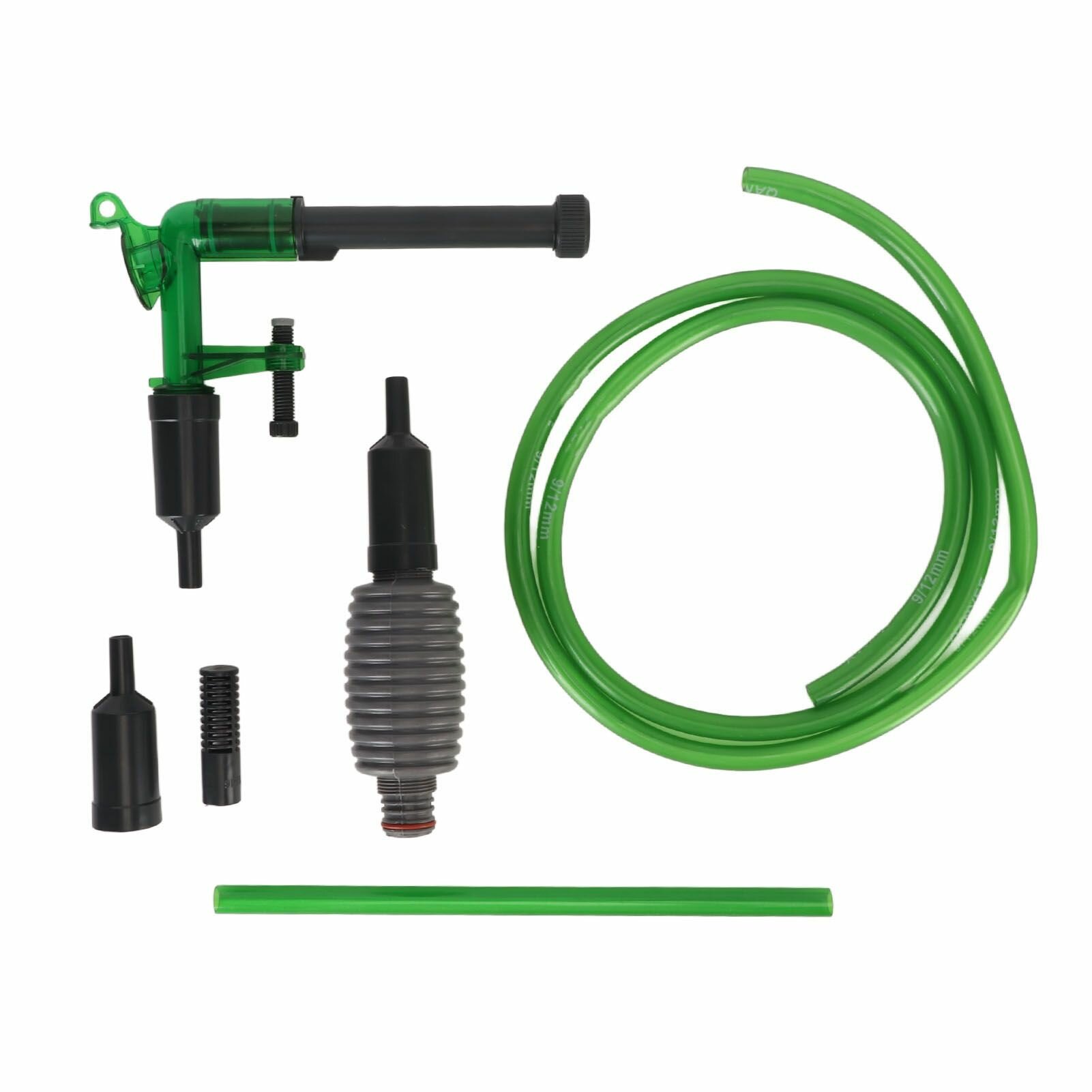 Аквариумный пылесос-сифон для быстрой замены воды в аквариуме S-300, с безопасной технологией подачи воды