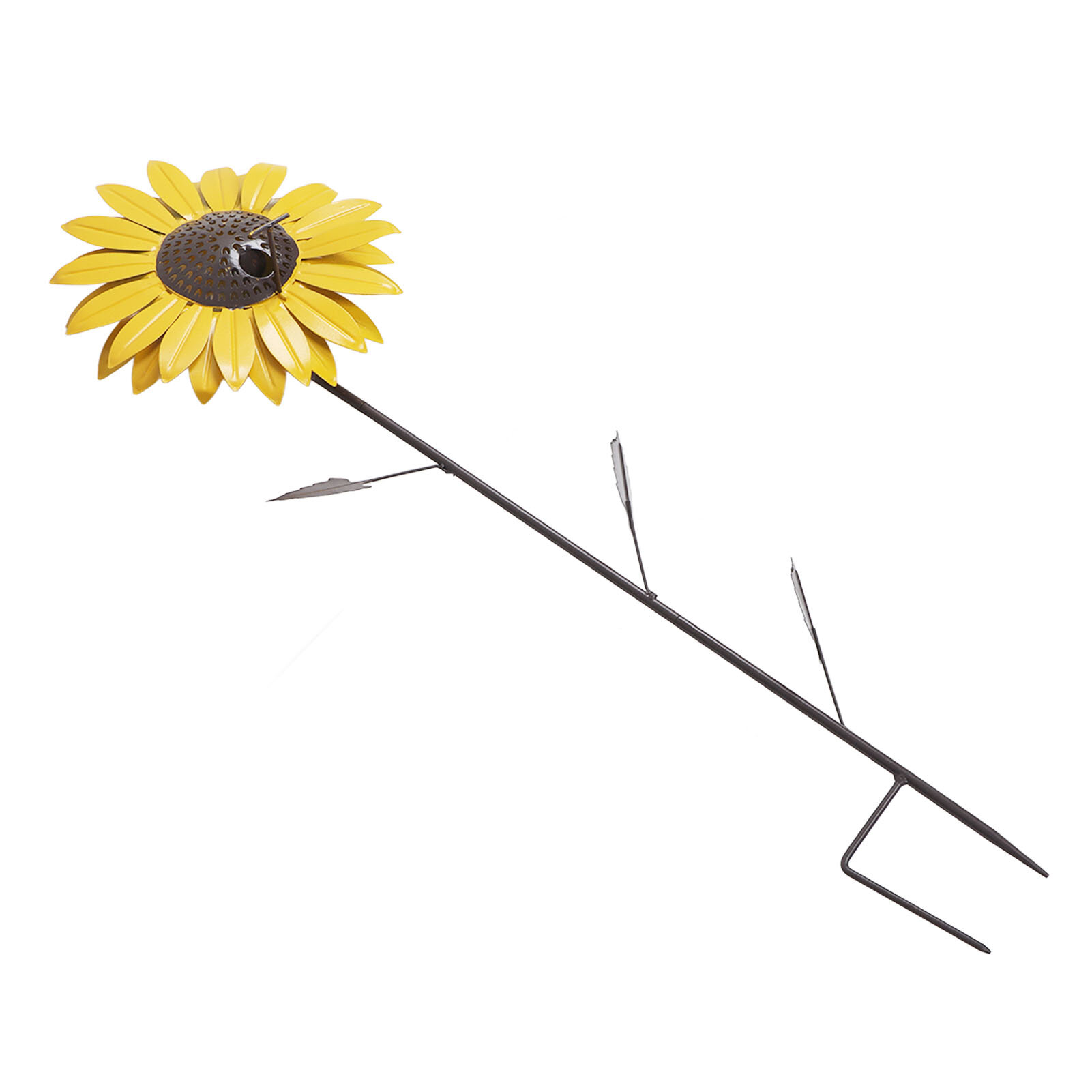 Кормушка для птиц подсолнечника, металлические маленькие подвесные кормушки для птиц для улицы, патио, заднего двора, сада, желтый