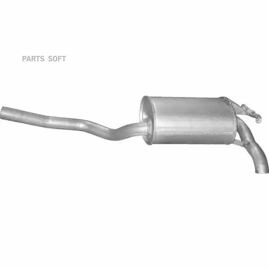 Глушитель задняя часть от официального дистрибьютора, POLMOSTROW, артикул 1314