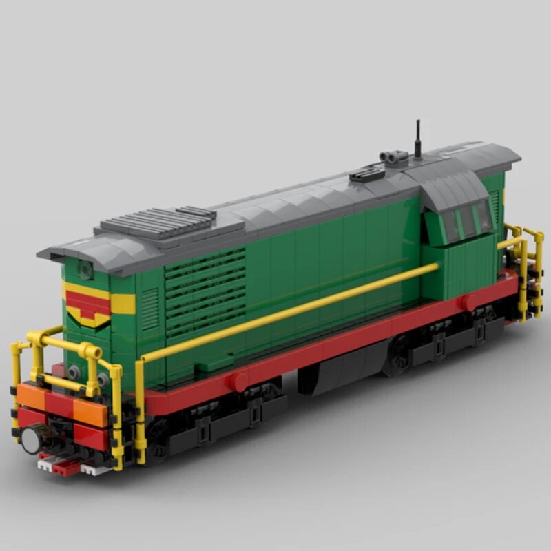 MOC русский дизельный локомотив ChME3 750 деталей