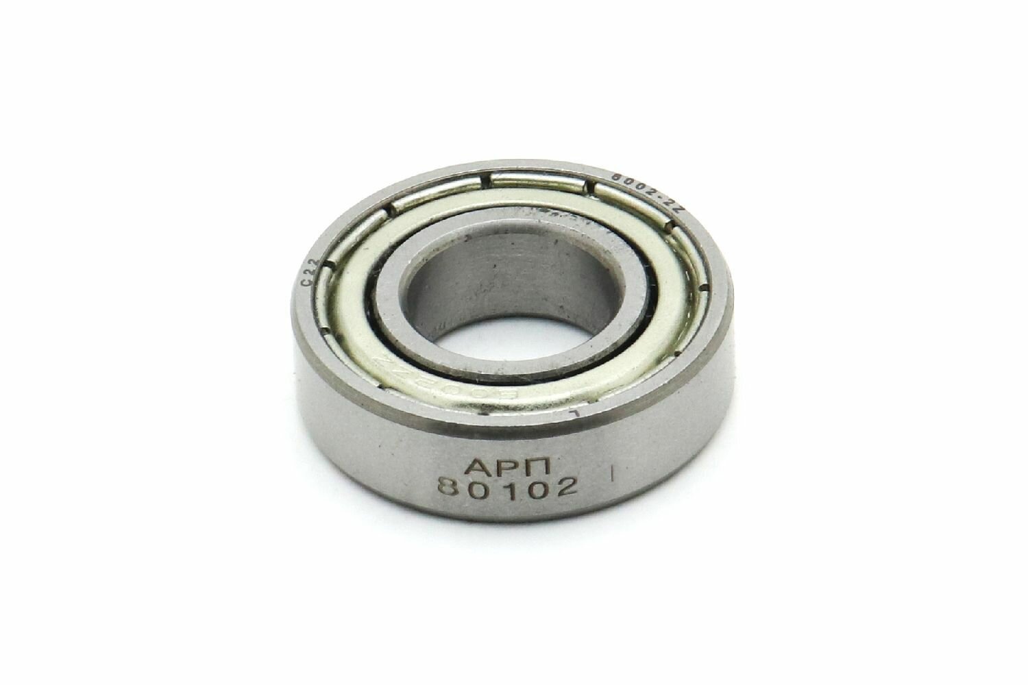 Подшипник 80102 (арт.6002-2Z) закрытый (Россия, завод)
