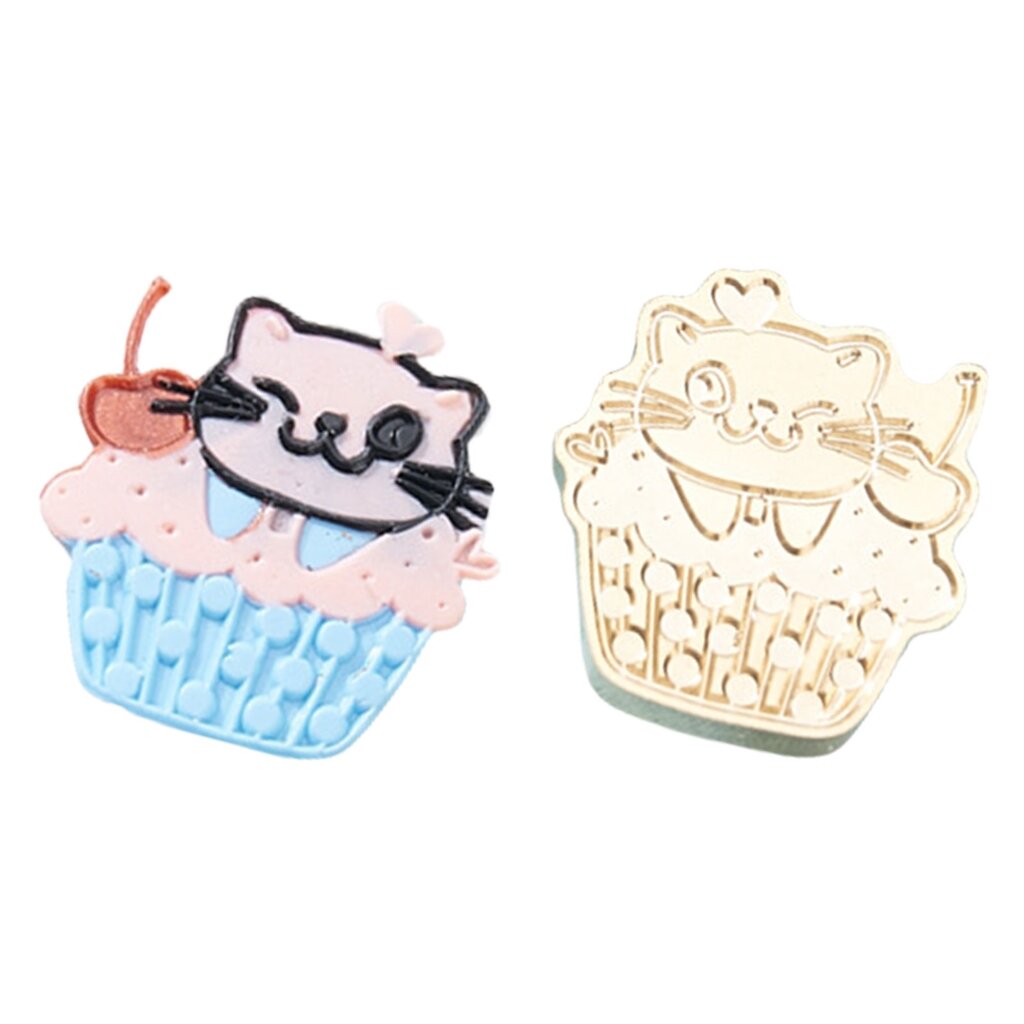 Печать для воска серии Cats Ice Cream для украшения приглашений, конвертов, карточек, писем и фото