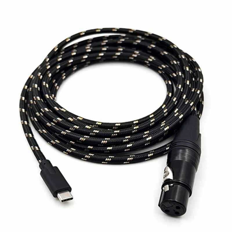 Кабель для записи микрофона XLR canon female to TYPE C-2 м
