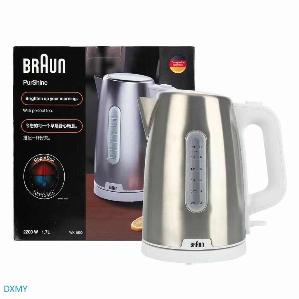 Braun Электрический чайник wk1500, серебристый