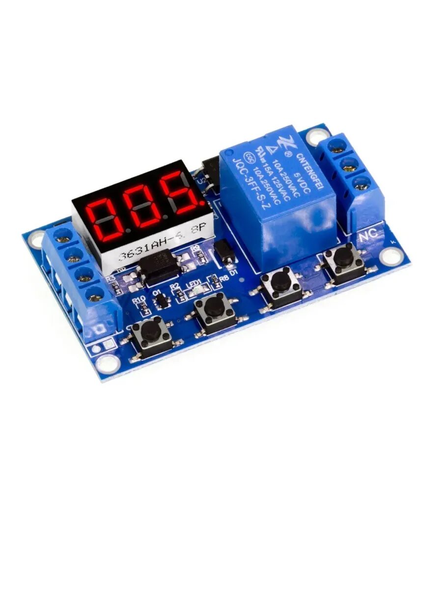Реле времени таймер 220в/12в, программируемый модуль JZ-801