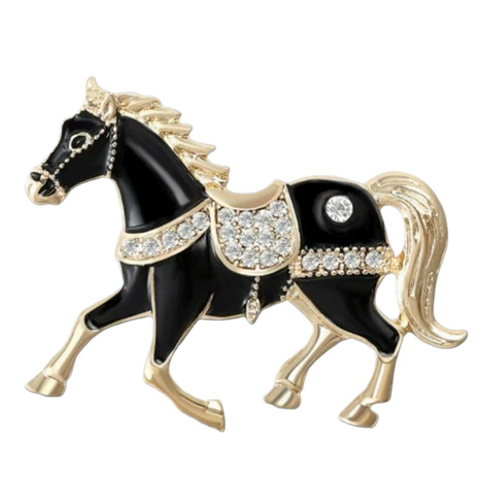 Бруш капля с красным пони