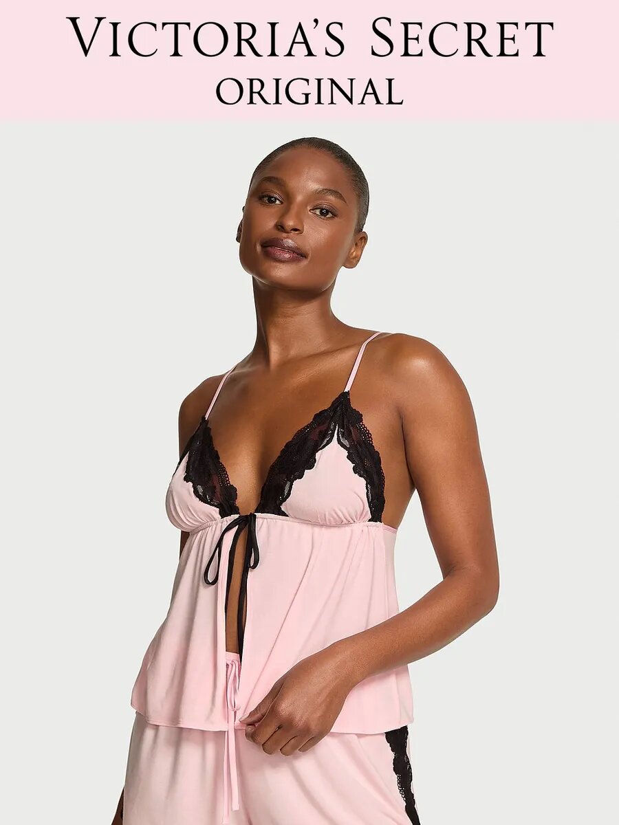 Пижама Modal Soft Lace-Trim Flyaway Cami Set