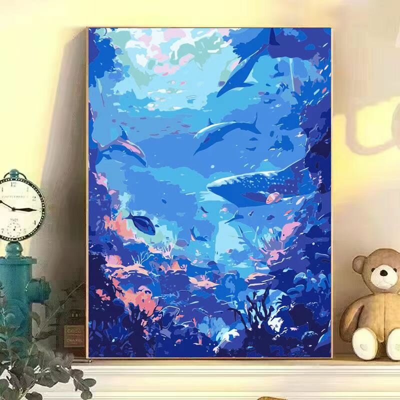 Картина по номерам / Благословение небожителей / холст на подрамнике,30х40 см Очень подходит для отделки стен，Это не готовый продукт, и вам нужно сделать его самостоятельно