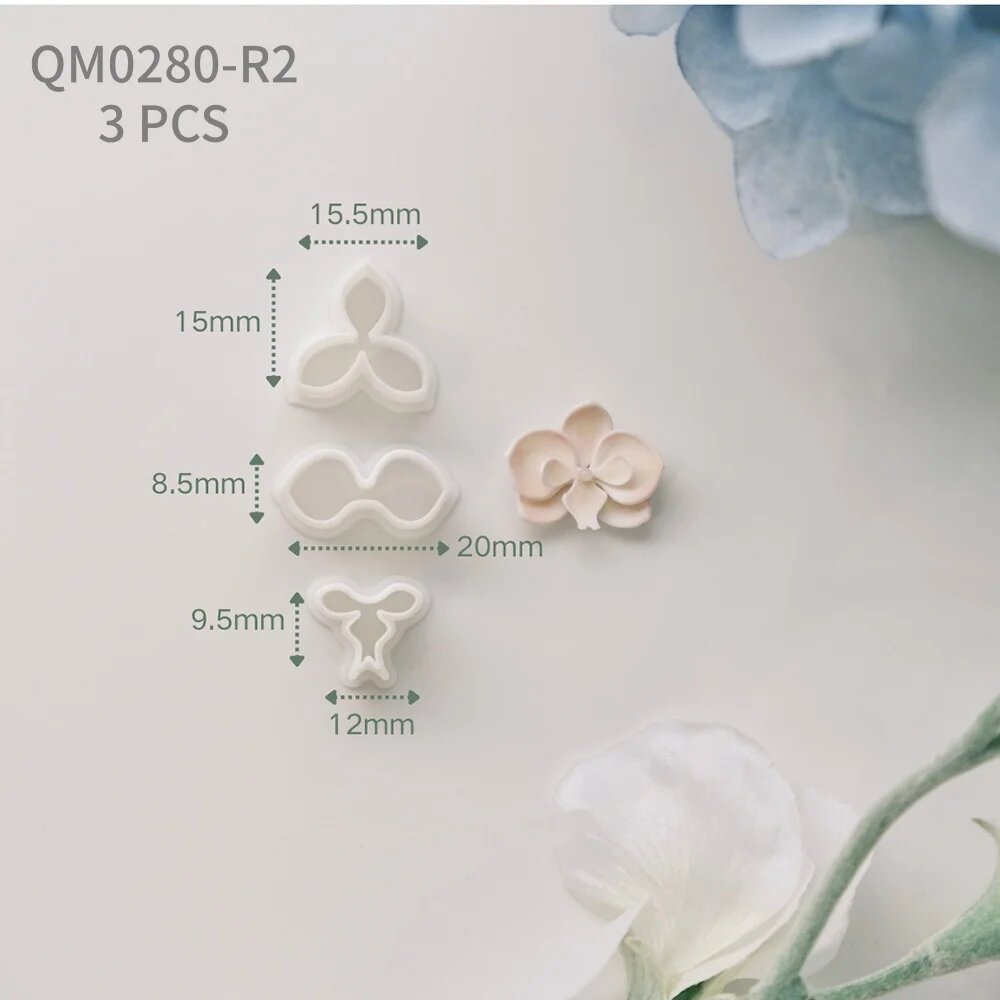 Комплект форм для сережек QM0280-R2, 3 шт.