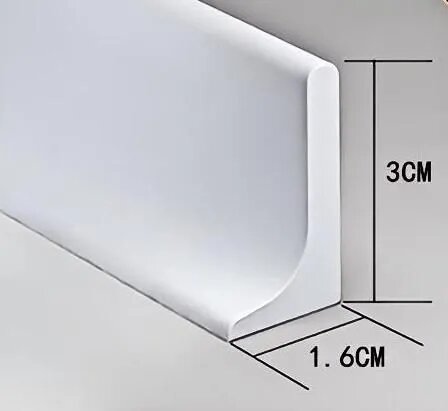 Силиконовый ограничитель воды для ванной комнаты, 1-3 м