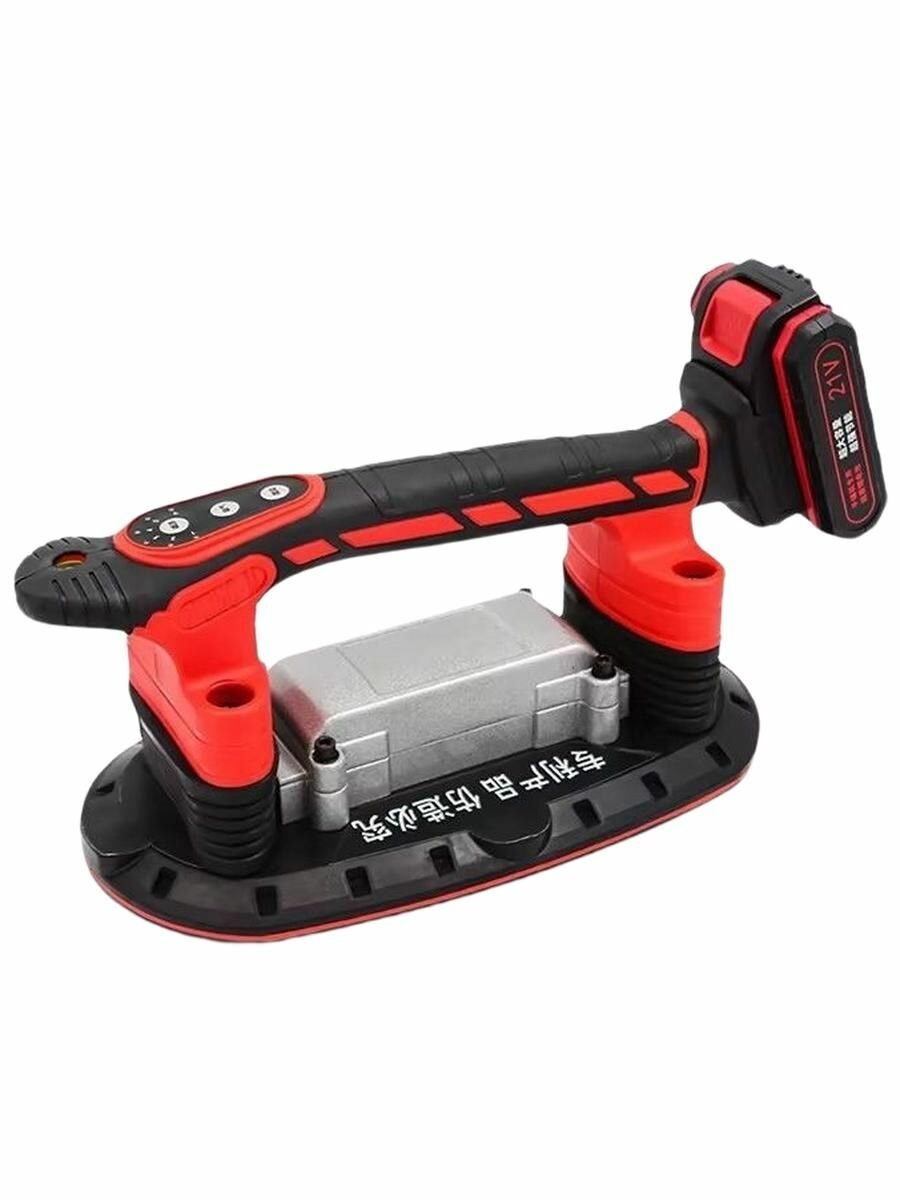 Электрическая машина для укладки плитки на присоске + 21 В, высокая мощность, вибратор Одна батарея и одно зарядное устройство вакуумная присоска.