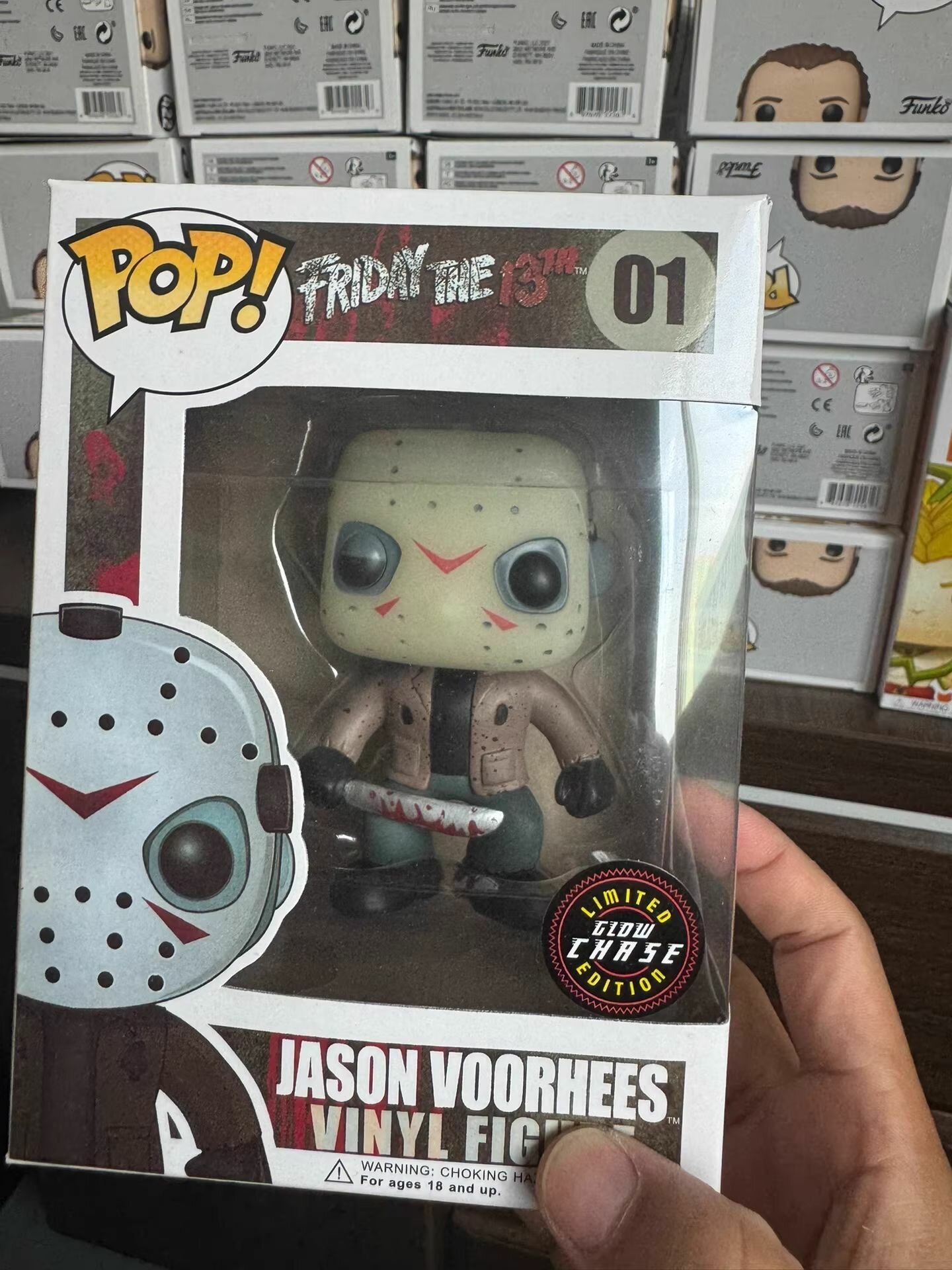 ! Movies. Пятница, 13-е (Friday the 13th). Джейсон Вурхиз (Jason Voorhees) №01. Chase Edition, светится в темноте, лимитированная серия