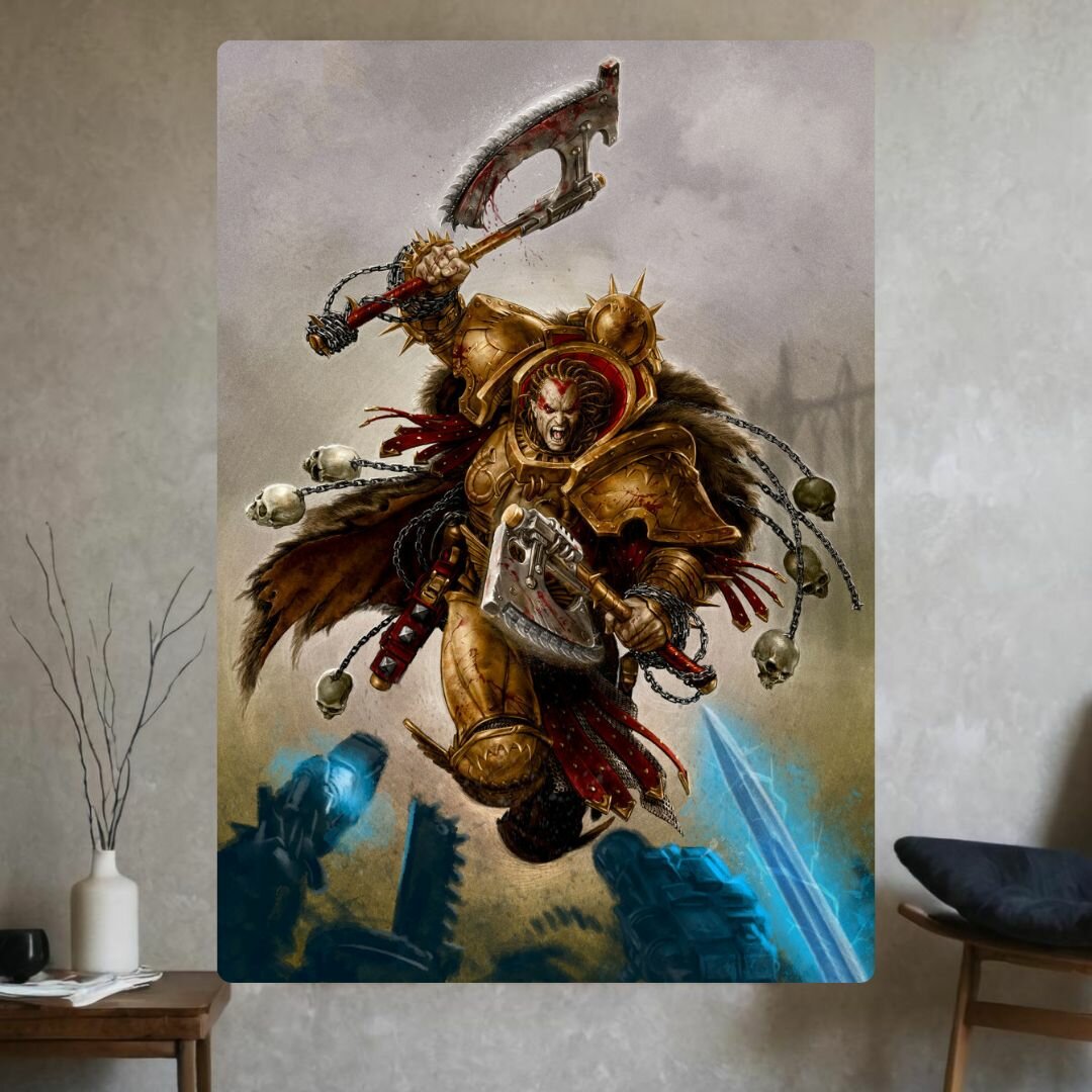 Картина на металле Ангрон, Warhammer 40 000, 20*30см