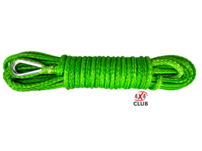 Трос "XL Rope" синтетический 6 мм 10м для лебедки, 3100 кг, синий