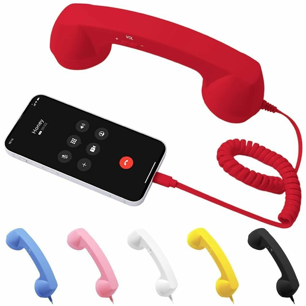 Ретро-телефонная трубка типа C, усовершенствованная версия 2026 года, ретро-телефонный разъем Bluetooth