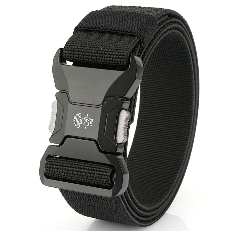 2024 Осень Новый Ремень для Мужчин из Цинкового Сплава, Эластичный, Модный, Повседневный, Тактический, 3.8 см
