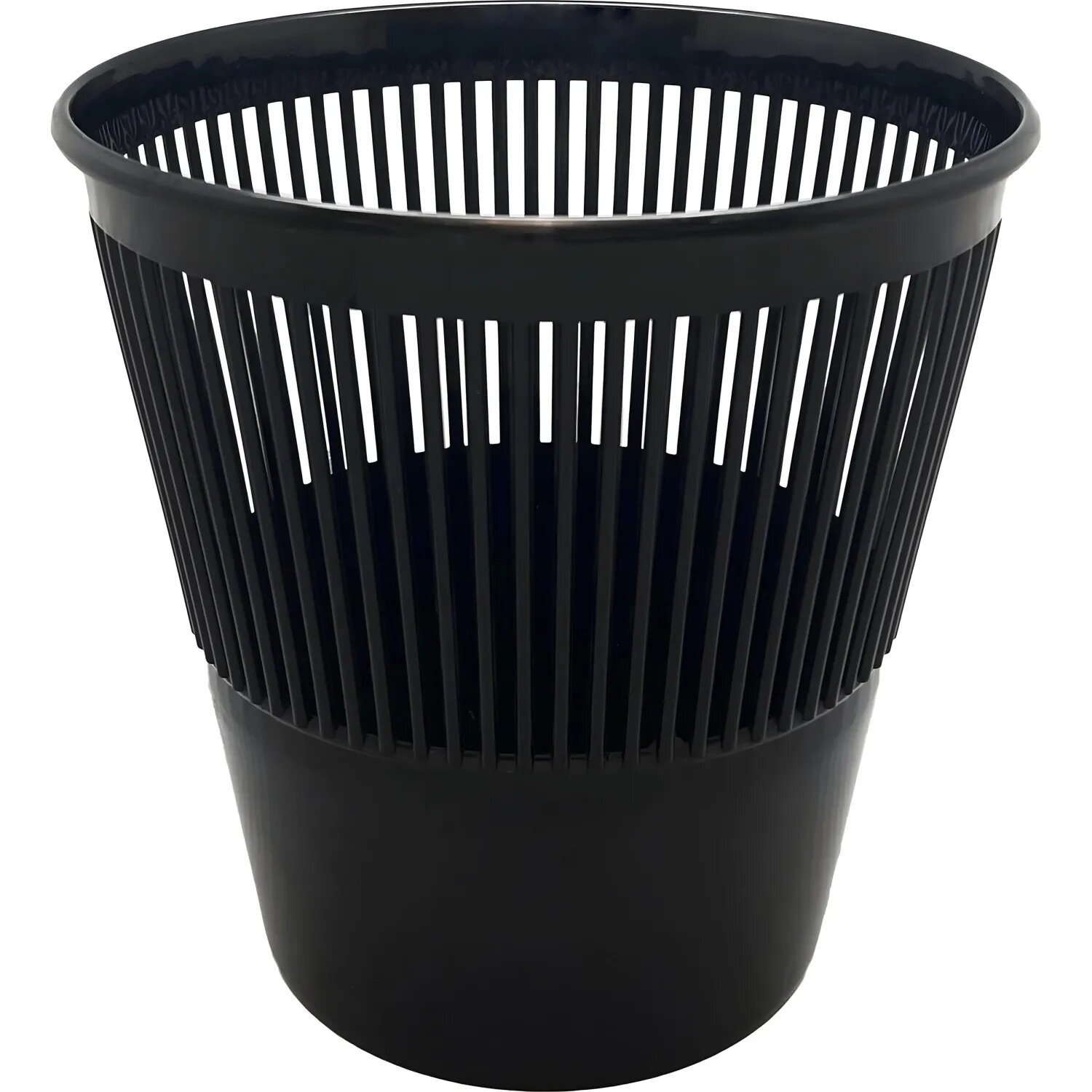 Корзина для мусора для бумаг 9л пластик черная