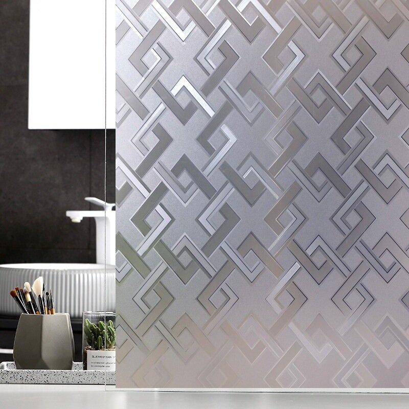 Электростатическая матовая стеклянная пленка для ванной ванной комнаты окна анти-глазная пленка для кухни