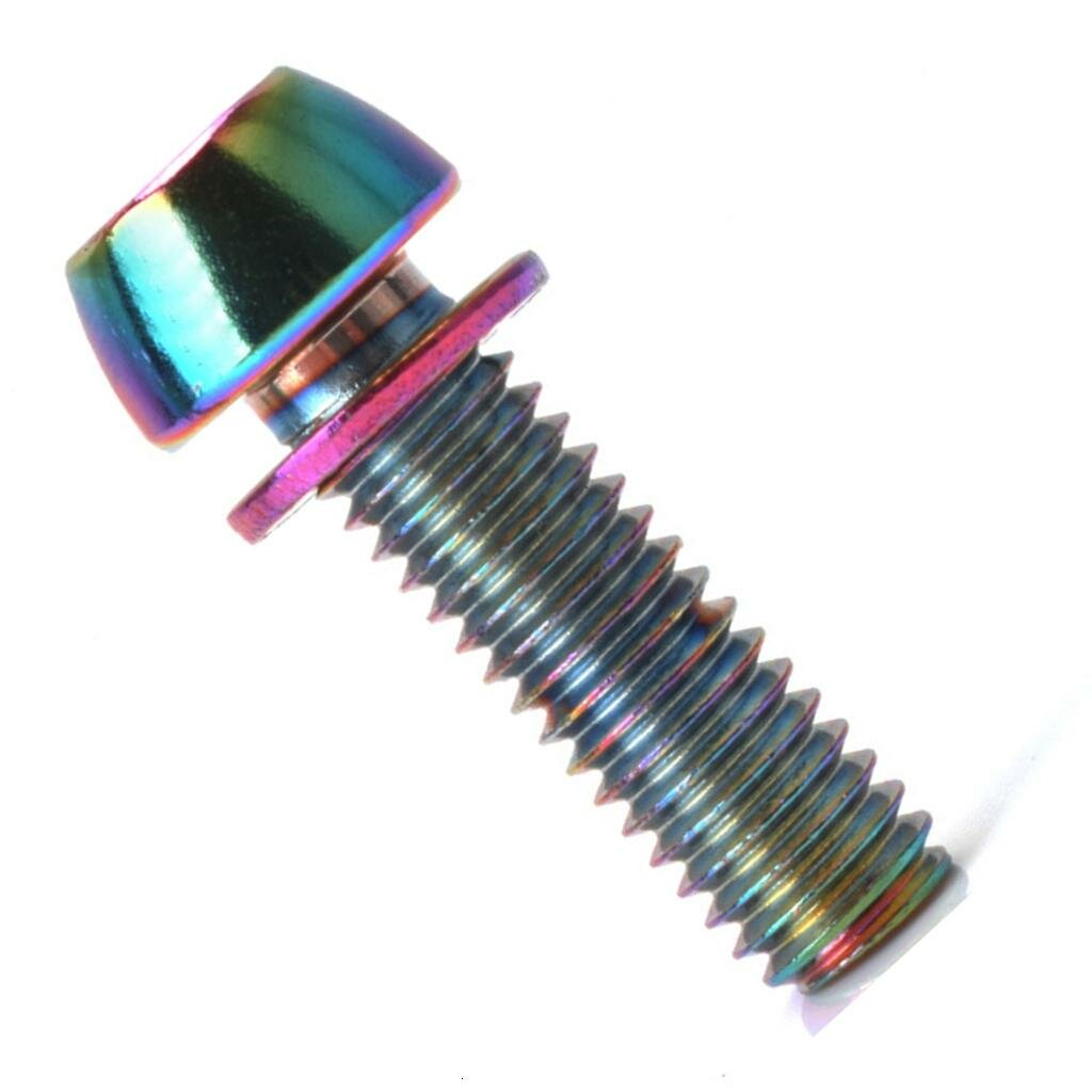 Велосипедные болты для рулевой колонки с шайбами 10 шт, Красочный