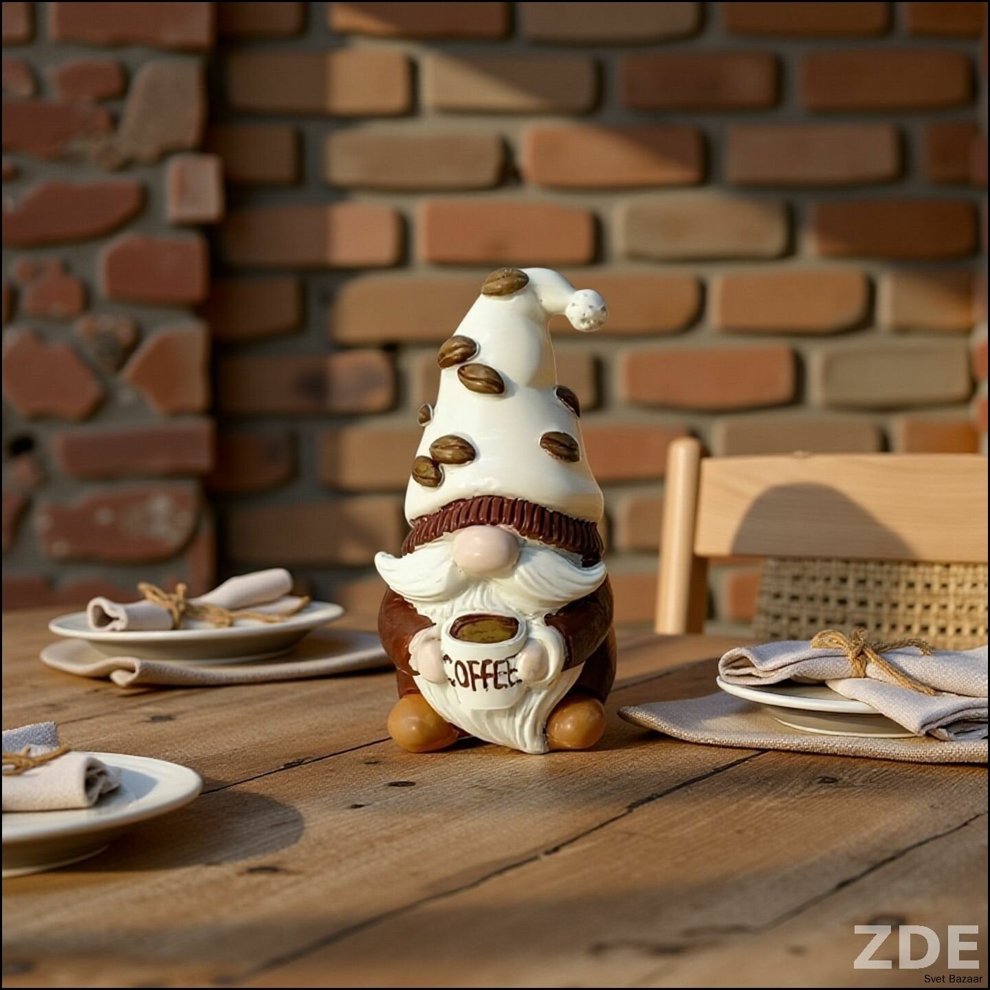 Мини-статуэтка Кофейный гном 11 12 см