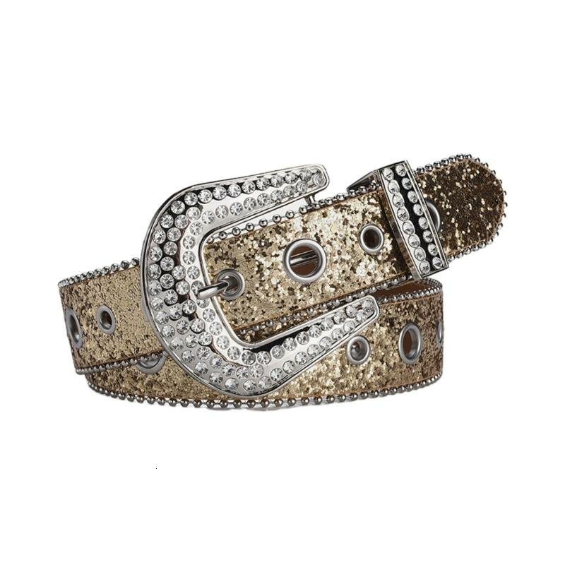 Пояса, Пояс со стразами ins wind-золотой