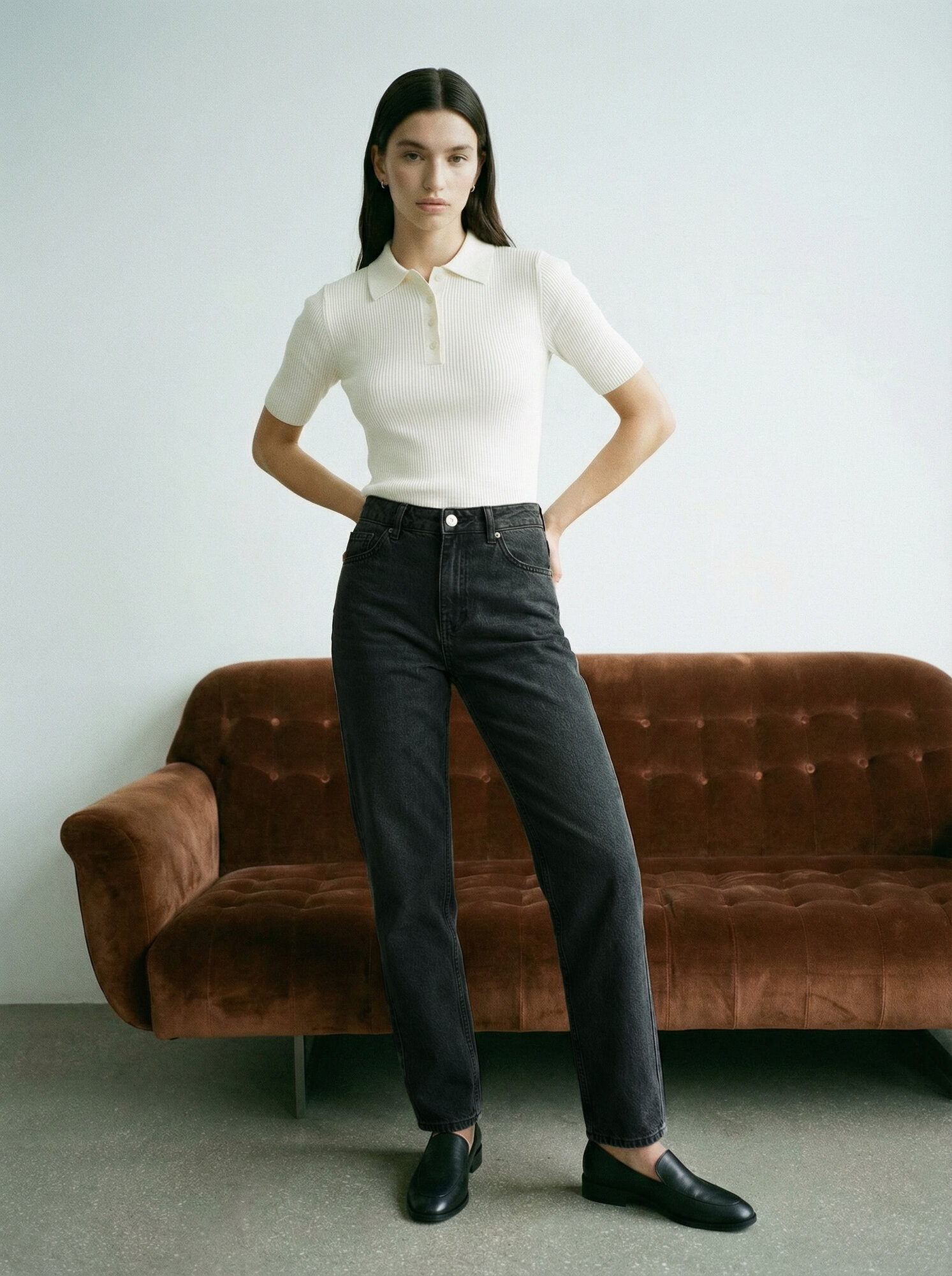 Джинсы мом Mom 