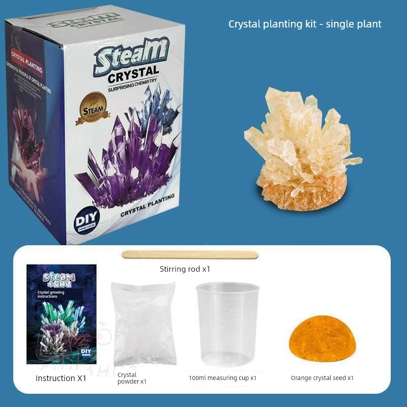 Детская посадка кристаллов, небольшие экспериментальные материалы, игрушки ручной работы, сделай сам, драгоценный