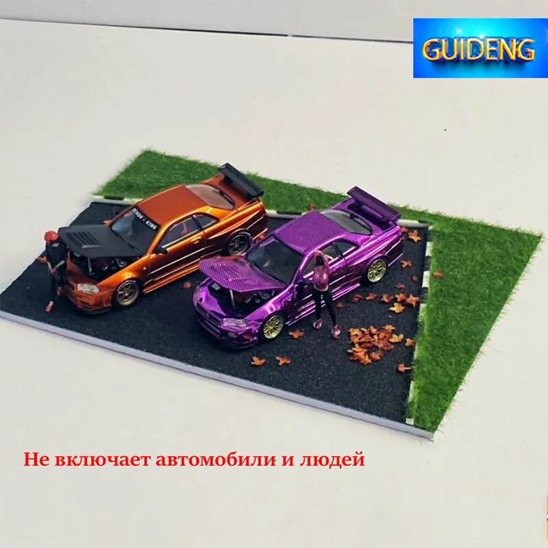 Модель автостоянки 1:64, коллекция моделей легкосплавных автомобилей