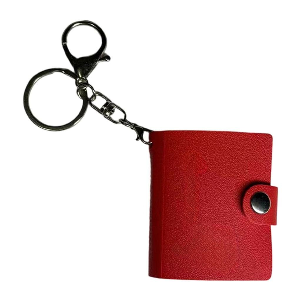 Мини-альбом для фотографий с брелоком, красный