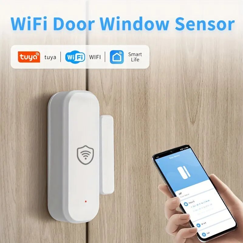 Tuya Wifi двери окна магнитный датчик безопасности противоугонные Smart