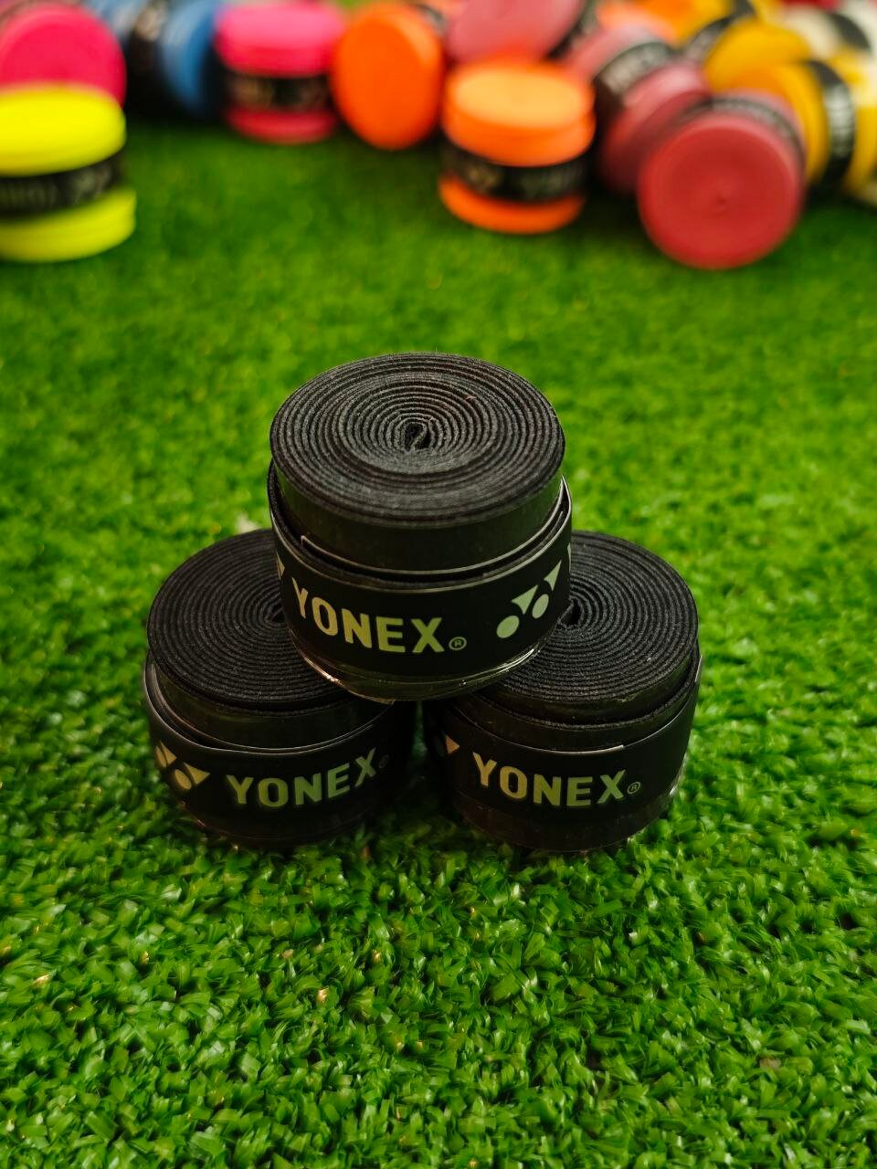 Намотка для теннисной ракетки yonexA01 x 3 черная