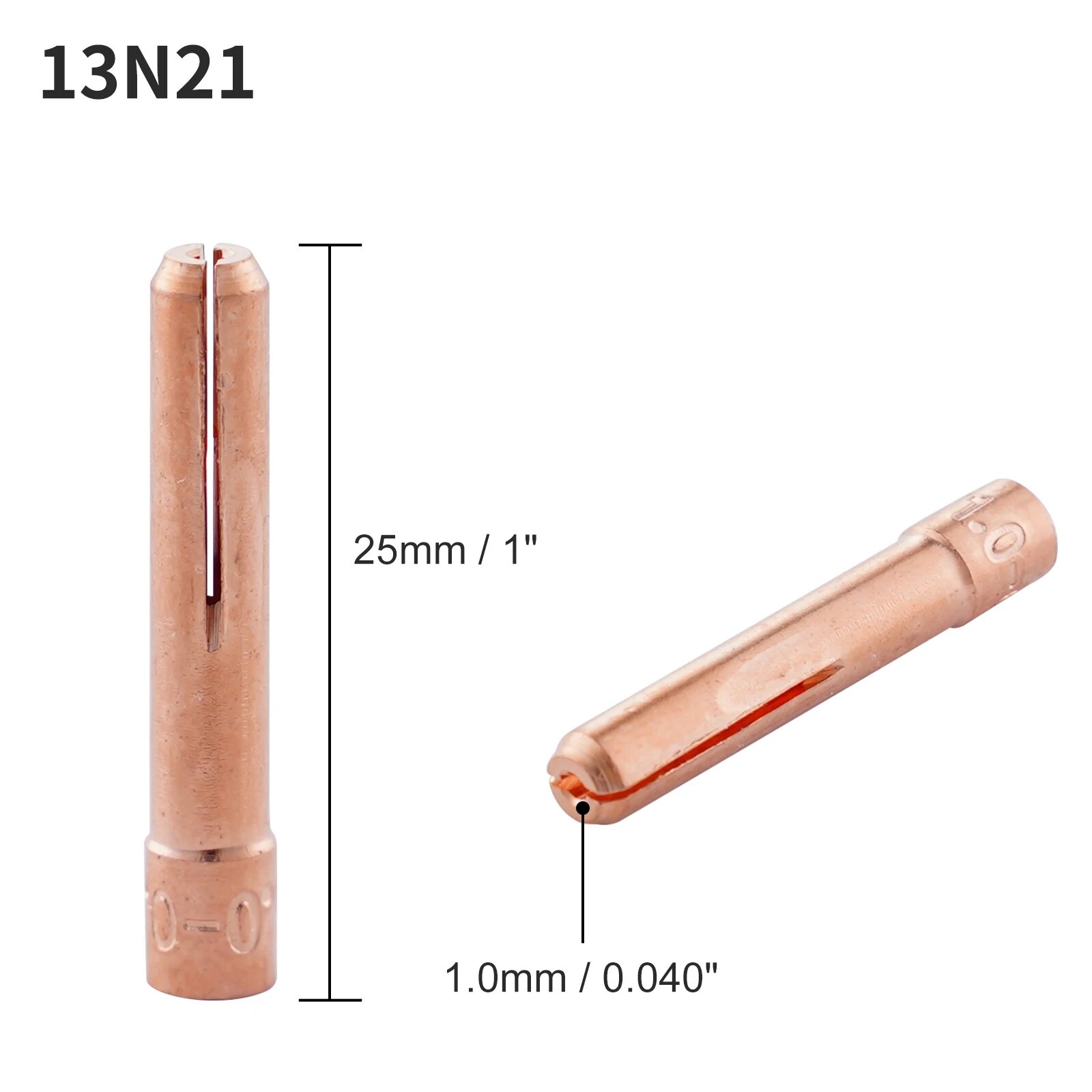 Цанга TIG 13N21 1.0mm, 10шт