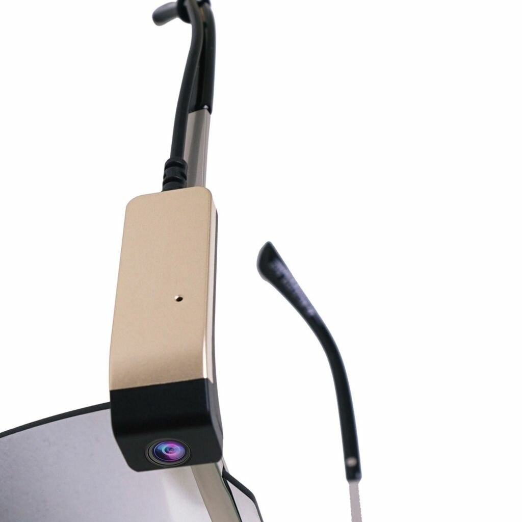 Аудиоаксессуары+Очки с камерой для носимых устройств для онлайн-видео-золотисто-черные