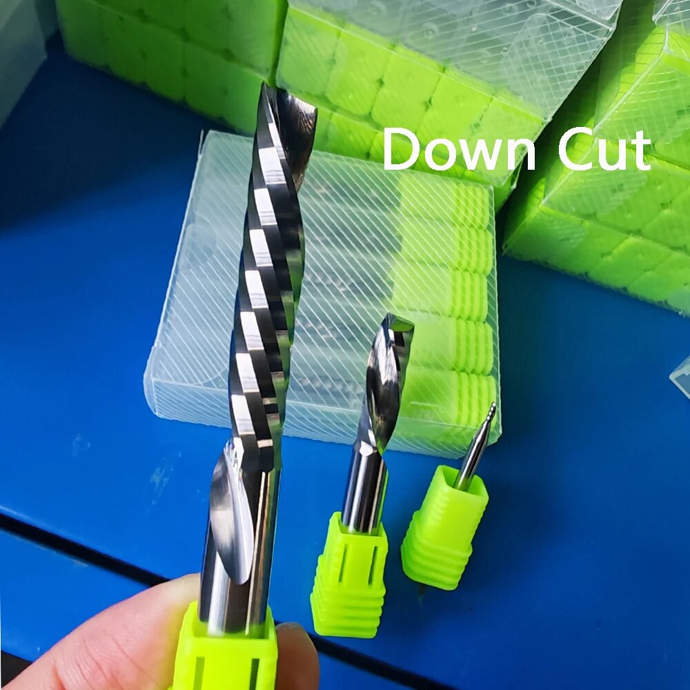 Либоцяо концевая фреза 3.175мм 4мм 5мм 6мм 8мм 10мм для акрила МДФ дерева 4x12x45L