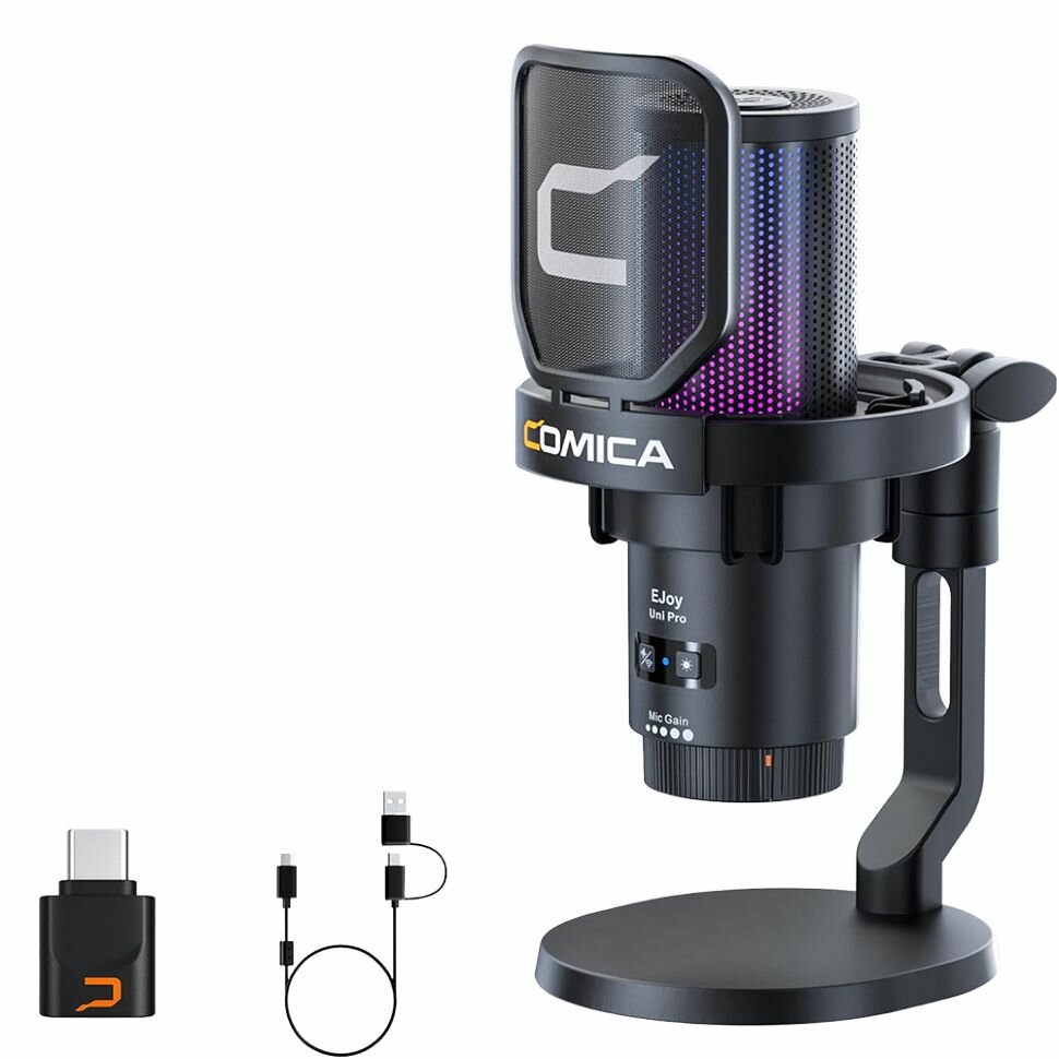 Микрофон Comica EJoy Uni Pro (D) беспроводной Чёрный