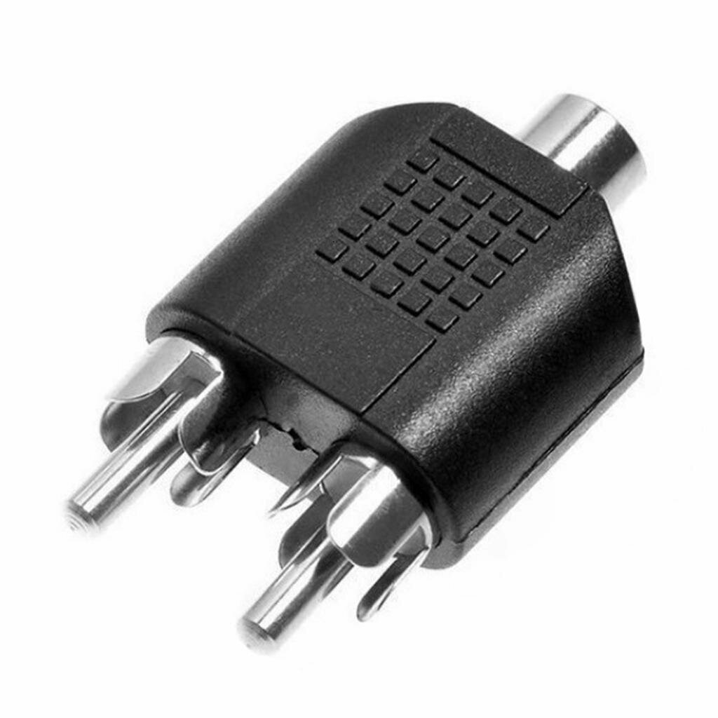 Аудиоадаптер 3,5 мм мама–2 RCA, 7