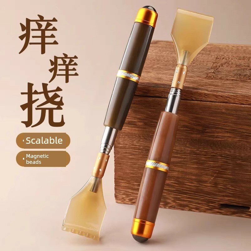 Выдвижная щетка-чесалка для спины для самостоятельного использования, подходит для пожилых людей, для чесания и массажа