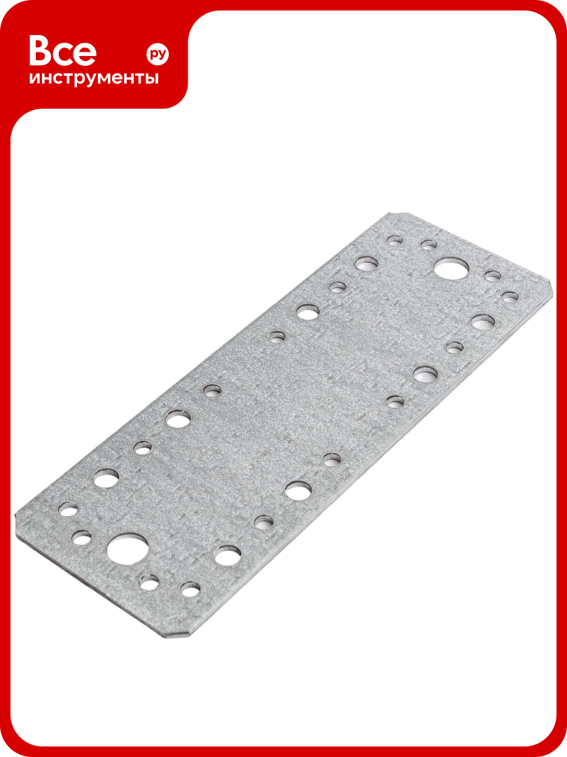 Крепежная пластина ЗУБР КП-2.5 180х65 х 2.5мм 31023-180