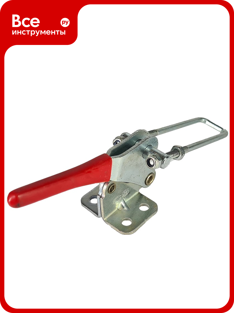 Прижим Uniq tool механический Goodhand CS-40324 струбцина стягивающая для дерева и металла с резиновой накладкой