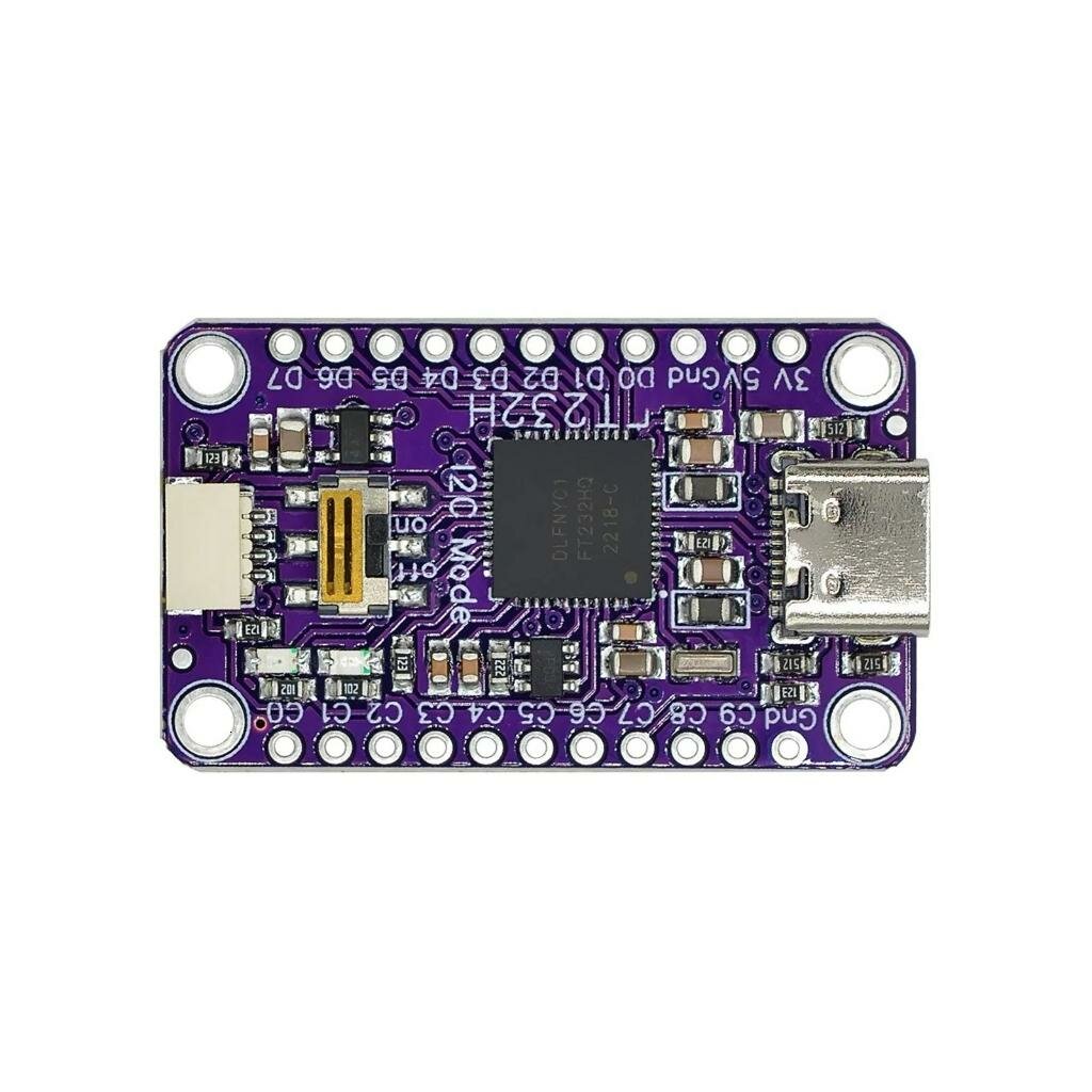 Компактный модуль USB к UART/FIFO SPI/I2C с высокой скоростью передачи данных 480 Мбит/с