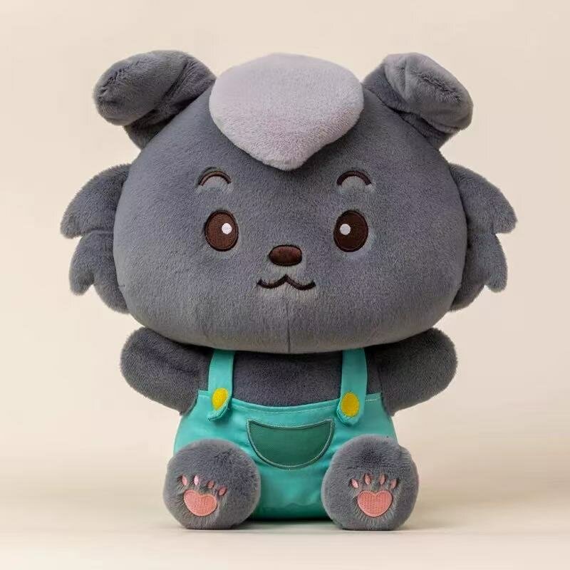 Креативная маленькая серая кукла, подарок, приятная коза и большой большой волк, мягкая игрушка, милая обнимающая ленивая кукла козы для девочек