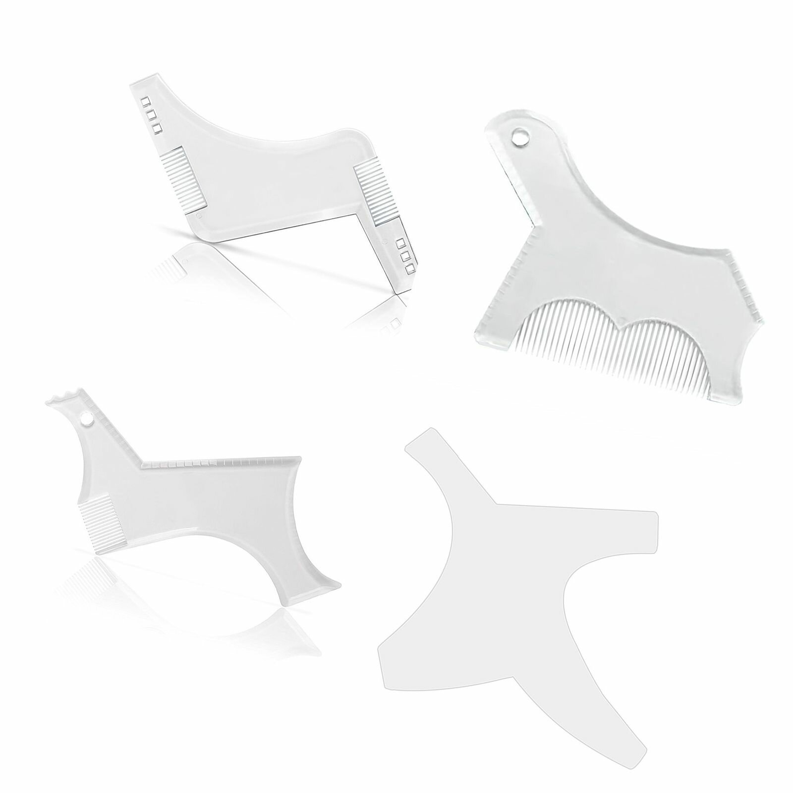 Шаблон предназначен для моделирования и укладки бороды , подчеркивает контур бороды .