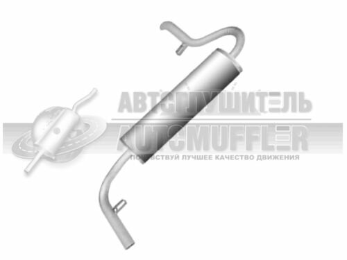Глушитель основной 2121 Автоглушитель AK 2121-1201005