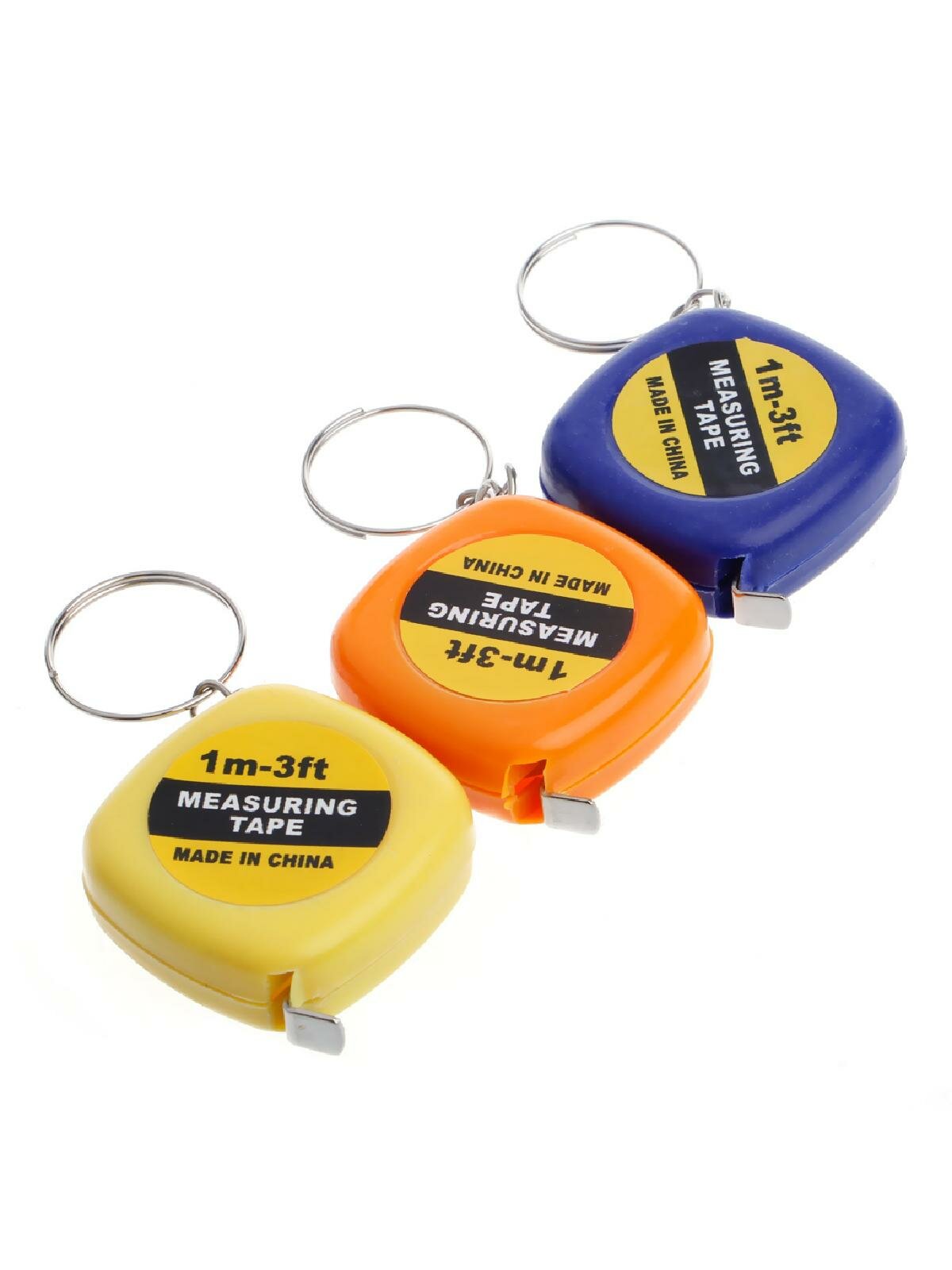 Стальная рулетка для ключей длиной 1 метр (случайный цвет)