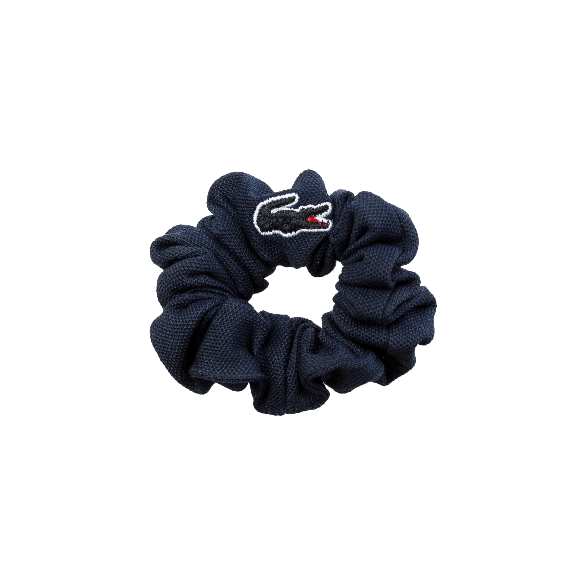 Резинка для волос LACOSTE, женская, темно-синяя, хлопок, 1 шт