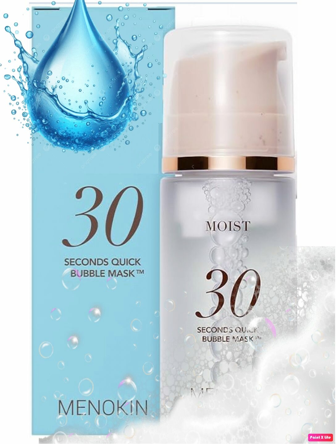 Глубокоувлажняющая экспресс-маска MENOKIN 30 Seconds Quick Bubble Mask Moist 95г