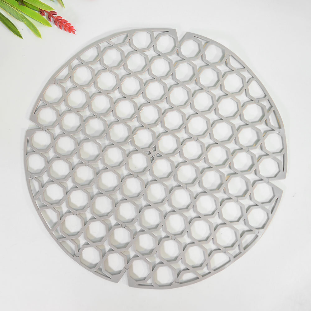 Решетка для раковины круглая 27см, ПВХ, защитная, против сколов и засоров, с ячейками